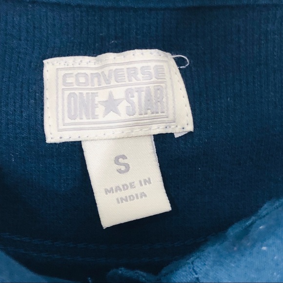 Converse | Tops | Converse Blue Roll Tab Button Down Shirt | Poshmark